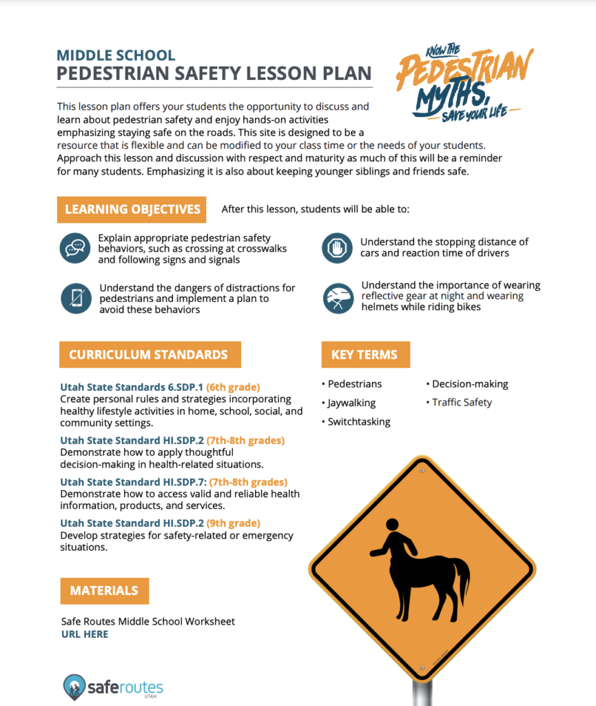 Middle School - Safe Routes Utah